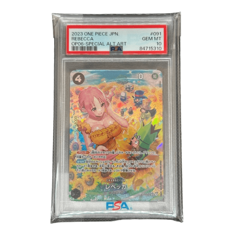 Rebecca Alternate Art PSA 10 OP05-091 - Japanese One Piece Card Game ...